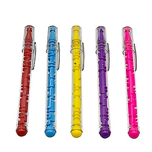Maydahui 15PCS Maze Puzzle Shape Ballpoint Pen Novelty Creative Pens Blue Ink for Adults Student