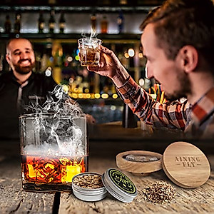 Cocktail Smoker-AINING FLY Old Fashioned Kit for Whiskey Smoker, Bourbon Smoker Kit, Drink Smoker for Infuse Cocktails, Whiskey, Bourbon, Drink, Meat, Cheese, Salad and BBQ, Gifts for Men