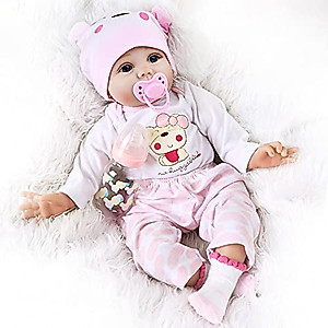 CHAREX Reborn Baby Dolls Girl - 16 Inches Realistic Soft Vinyl Newborn Baby Doll That Look Real, Best Toy for Kids Ages 3+