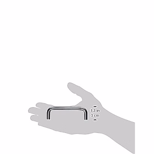 Amerock | Cabinet Pull | Brushed Chrome | 3-1/2 inch (89 mm) Center to Center | Everyday Heritage | 1 Pack | Drawer Pull | Drawer Handle | Cabinet Hardware