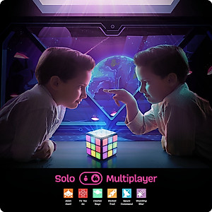 Ninja Blast Rechargeable Game Activity Cube - 9 Fun Brain & Memory Games - Cool Toys for Boys and Girls - Birthday Gifts for Age 6, 7, 8, 9, 10, 11, 12 Year Old Kids Teens - Best Boy Toy Gift Ideas