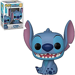 Funko Disney: Lilo & Stitch - Smiling Seated Stitch Pop! Vinyl Figure (Bundled with Compatible Pop Box Protector Case)