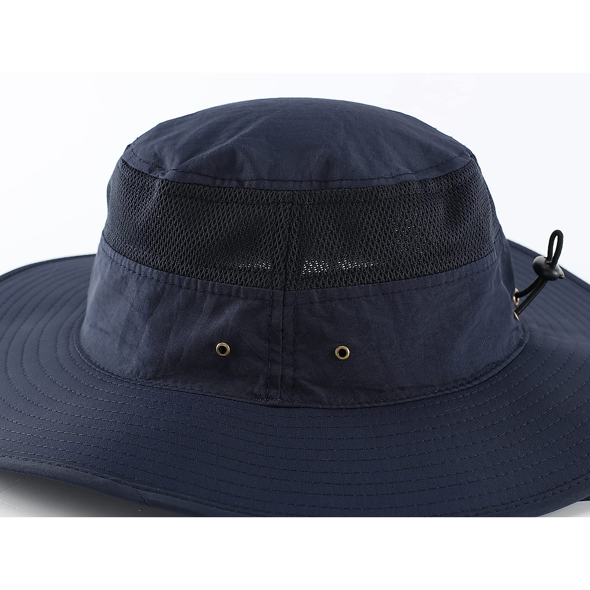 Home Prefer Mens Sun Hat Wide Brim Bucket Hat UPF 50+ Sun Protection Hat for Outdoor Fishing Hunting Camping Beach Safari Hat Navy Blue
