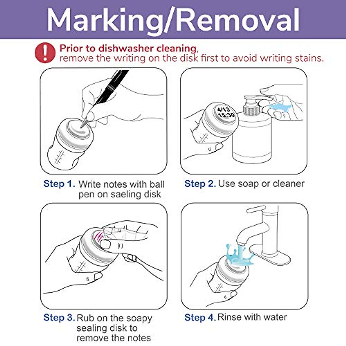 Maymom Sealing Disk Compatible with Lansinoh Bottle Top, Momma Bottles, Not Original Lansino Sealing Disk, Lansinoh Pump Parts, Signature Pro,Smartpump, Manual Breastpump(8ct)