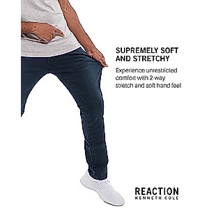 Kenneth Cole Reaction Mens Jeans Slim Fit - 2-Way Stretch Denim Jeans for Men Slim Fit - Mens Stretch Jeans (Duffield, 32x30)
