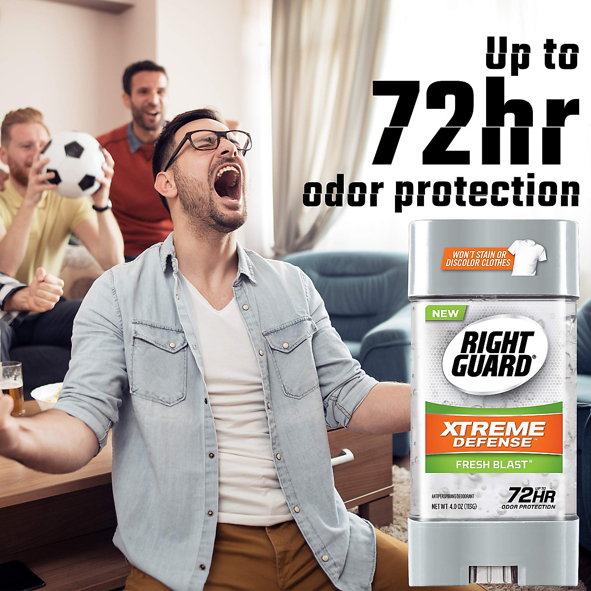 RGX Defense 5 Antiperspirant Gel, Fresh Blast, 4 Ounces Packaging May Vary