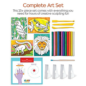 Faber-Castell Do Art Coloring with Clay - Modeling Clay Art for Kids