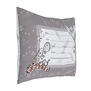 Warner Brothers Harry Potter Magical Moments Grey and White Keepsake Pillow