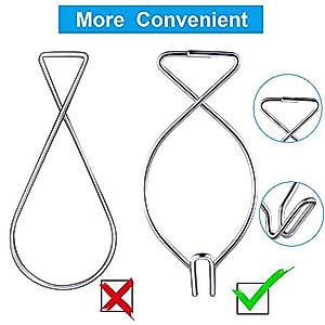 Drop Ceiling Clips Hanging Ceiling Hooks Suspended Ceiling Hooks for Classrooms, Office, Party, Home and Wedding Decoration (48 Pieces)