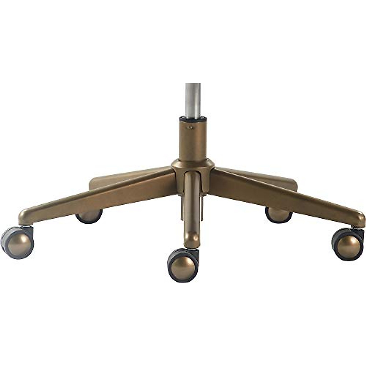 Tommy Hilfiger Belmont Home Office Chair Adjustable Height and 360 Swivel for Computer Desk, Stainless Steel Base with Smooth Rolling Casters, Bonded Leather Upholstery, Cognac Brown