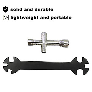 HOPLEX RC Car Wrench Multi-Function Wrench Turnbuckle Wrench with Cross Wrench for RC Car Repair Work