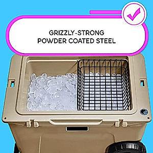 Cooler Basket for YETI Tundra Haul, YETI Roadie 48, and YETI Roadie 60 - Wire Cooler Rack for YETI Wheeled Coolers - Compatible with YETI Cooler Accessories, Cooler Dividers, and YETI Accessories