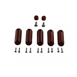 Renovators Supply Manufacturing Toilet Seat Bumper, 7 Brown Silicone Toilet Seat Bumpers