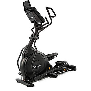 SOLE Fitness E35 Indoor Elliptical, Home and Gym Exercise Equipment, Smooth and Quiet, Versatile for Any Workout, Bluetooth and USB Compatible