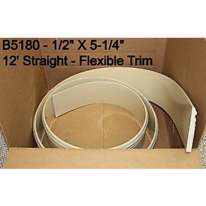 Flexible Moulding - Flexible Base Moulding - B5180 - 1/2" X 5-1/4" - 12' Length - Flexible Trim