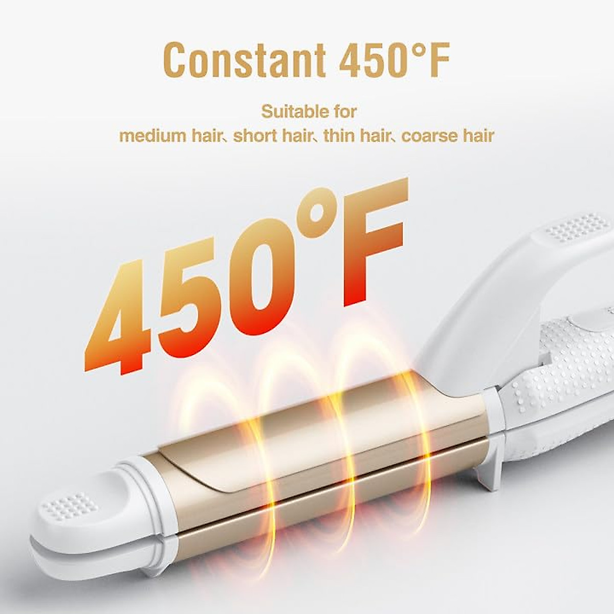 FURIDEN Lite Travel Curling Iron, Dual Voltage Curling Iron 1 inch, Lightweight and Dual Voltage(100-240V), Allows You to Use it Anywhere in The World, Straightening or Curling