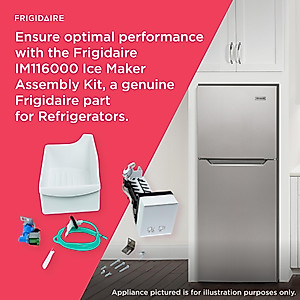 Frigidaire IM116000 Ice Maker Assembly Kit for Refrigerators, White