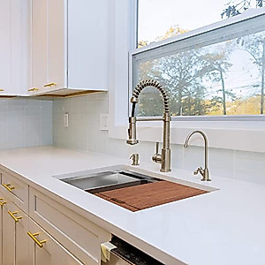 Davivy Kitchen Sink Combo, SUS304 Stainless Steel Single Bowl Workstation Prep Kitchen Sinks (Undermount(27"L x 18"W x 10"D), Stainless Steel)