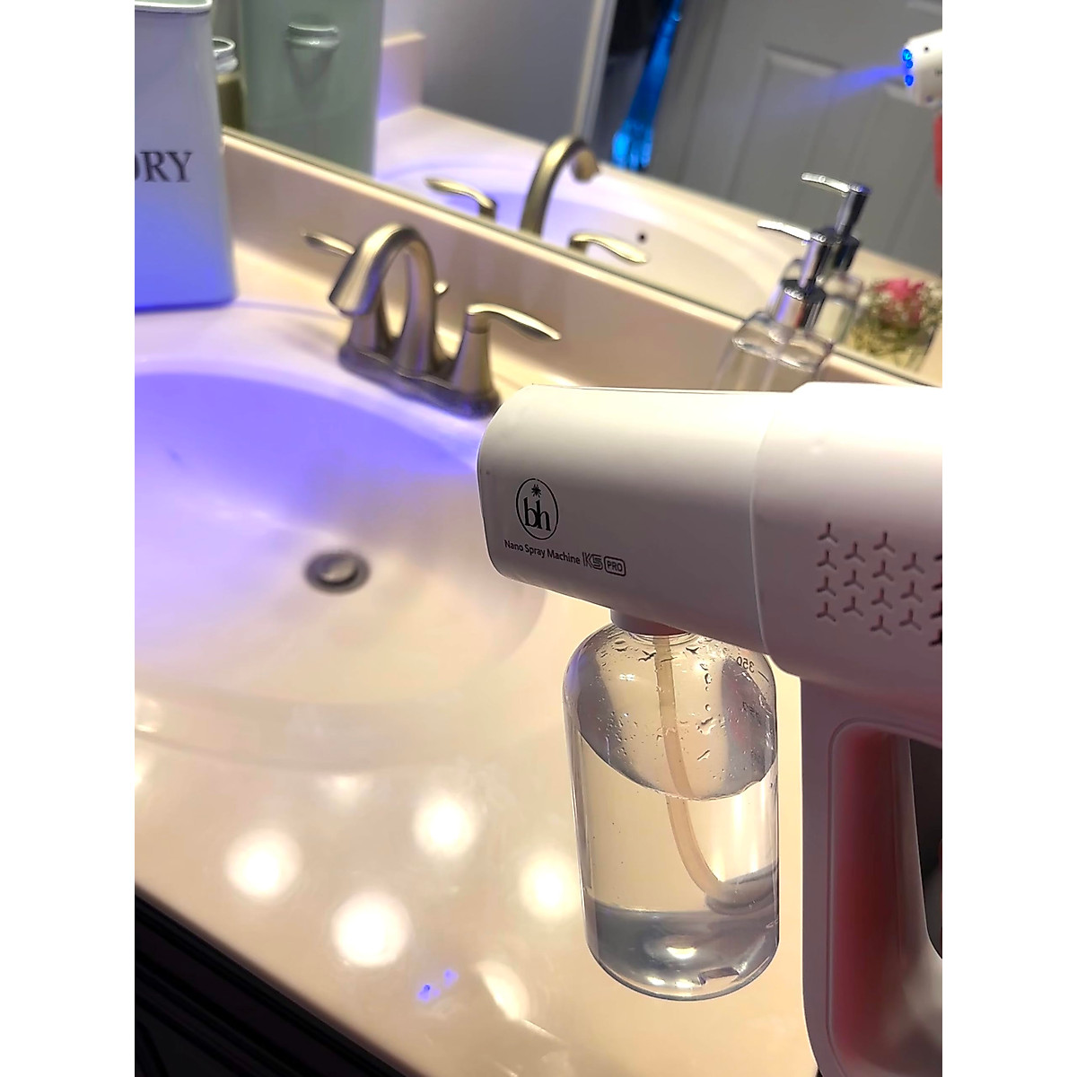 Backyard Halo K5 Pro Rechargeable Nano Sprayer Fogger | 12.8 oz (380 ml) Bottle | Mist Sprayer | Atomizer Sprayer | Use in Home, Office, Car and Gym