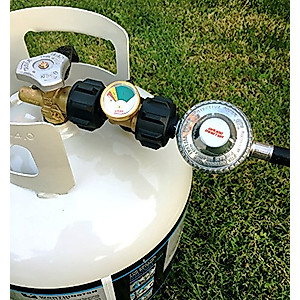 Gauge Master Premium 2 Foot Universal QCC1 Low Pressure LP Propane Regulator - BBQ Grill Replacement Hose fits Most LP Gas Grills, Heaters and Fire Pit Table - 3/8" Female Flare Nut (2 Feet)