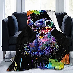 Cartoon Blanket Ultra-Soft Comfortable Blankets Flannel Fits Couch Sofa Office Suitable for All Season 50"X40"
