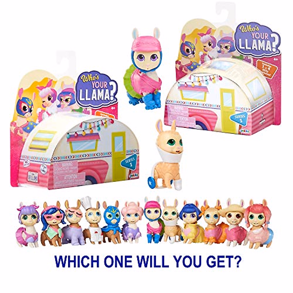 Who's Your Llama Llama Toys Surprise Figures! Series #1-12 Different Collectible Figures! Assorted - Perfect for Birthday Party Favors, Christmas or Hanukkah [Amazon Exclusive 2-Pack]