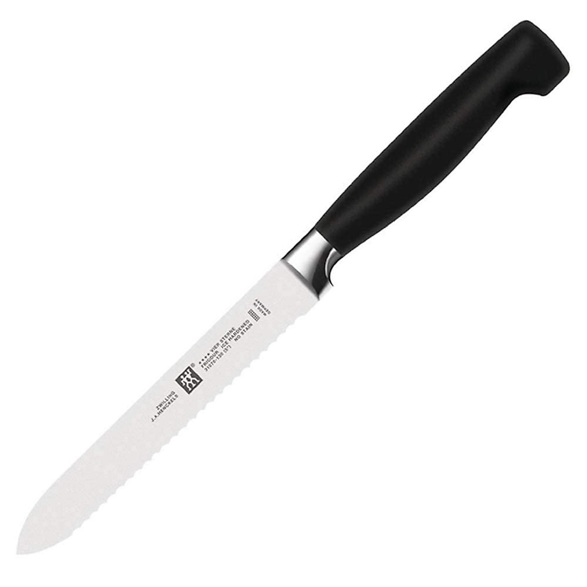 Zwilling Four Stars Utility knife, Silver/Black