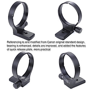 iShoot 78mm Tripod Mount Ring B(W) Lens Collar Support for Canon EF 70-200mm f/2.8L USM/is USM/is II USM/III USM, EF 100-400mm f/4.5-5.6L is USM, EF 35-350mm f/3.5-5.6L USM, EF 300mm f/4L is USM