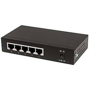 Intellinet 5-Port Gigabit Ethernet Poe+ Switch - 60W Power Budget, Power Output up to 30W Per Port, Unmanaged, Metal Case, Fanless - for Computer Networking Hub, Desktop, 3 Yr Mfg Warranty – 561228