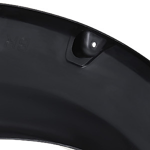 Spec-D Tuning 4PC Front + Rear Black Fender Flare Wheel Cover Compatible with 1999-2007 Ford F250 F350 F450 Super Duty