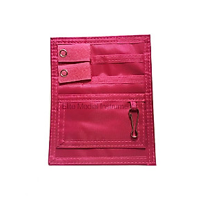 EMI Nylon 5 Pocket Nurse Scrub Organizer - Pink (EAO-314-P)