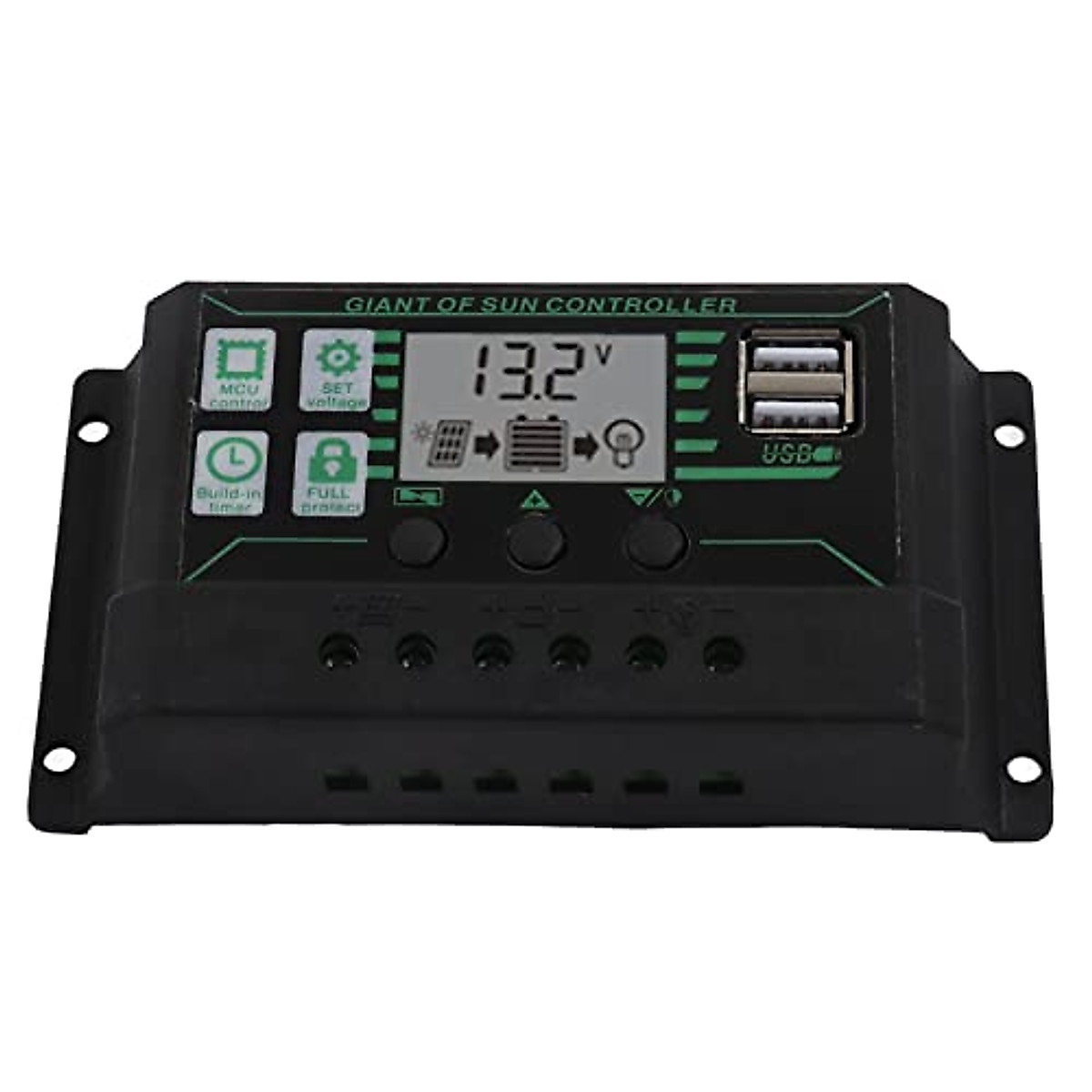 30W Solar Panel 30A Voltage Controller Kit Polycrystalline Silicon for 12V Car RV Boat Marine Trailer Polysilicon with Charge and Battery 12 Volt 10W Car, Boat, RV, Trailer,