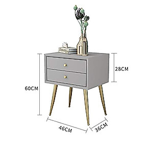 SJYDQ Nordic Bedroom Bedside Table Simple Solid Wood Storage Cabinet Simple Bedside Small Cabinet Side Cabinet (Color : E)