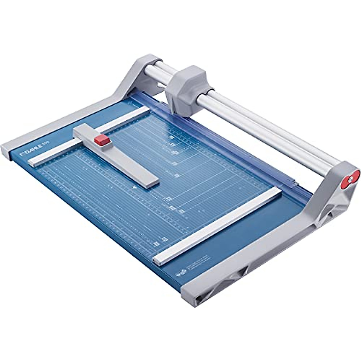 Dahle 550 Professional Rotary Trimmer, 14" Cut Length, 20 Sheet Capacity, Self-Sharpening, Dual Guide Bar, Automatic Clamp, German Engineered Paper Cutter