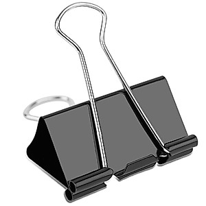 40 Pcs Extra Large Binder Clips 2 Inch for Office