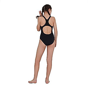 Speedo Essential Endurance+ Medalist Girls Swimsuit Age 5-6 Black