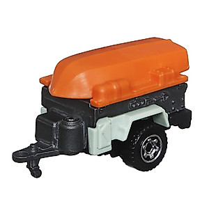 Matchbox Hitch & Haul Die-cast Vehicle Playset - Boating Bear Adventure ~ 6 Piece Set ~ Car CJ7 ~ Includes Trailer Trawler with Boat, Hiker, Bear, Wolf and Trailhead Sign