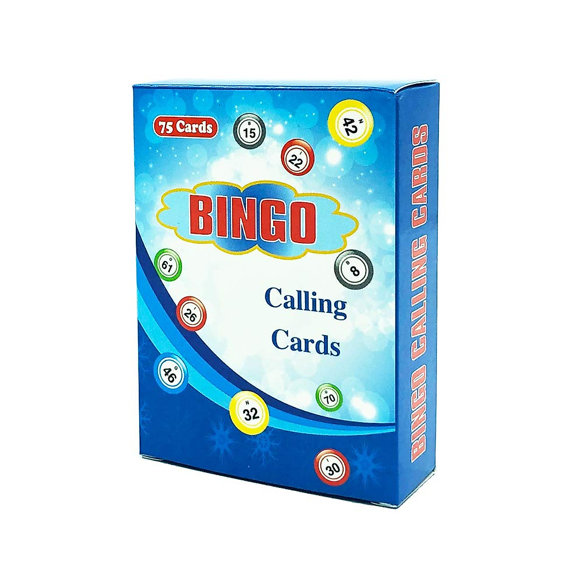 Yuanhe 2.5"X3.5" Bingo Calling Cards - Colorful and Durable Bingo Cards for Bingo Games, Complete Deck of 75 Numbers(B1-O75)