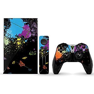 MightySkins Skin Compatible with NVIDIA Shield TV (2017) wrap Cover Sticker Skins Splatter