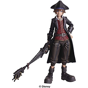 Square Enix Kingdom Hearts III: Sora (Pirate Version) Bring Arts Action Figure, Multicolor