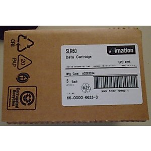 5/PK of IMATION 41115 SLR60 Data Tape Cartridges, 5 Pack in MFG Box
