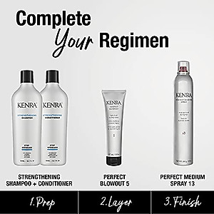 Kenra Perfect Medium Spray 13 80% | Provides Styling Control Without Stiffness | Medium Hold | Fast-Drying Formulation | High Shine Finish | All Hair Types | 10 oz