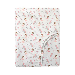 LITTLE CELEBRITY Twin Sheet Set | Kids Sheet & Pillowcase Sets | Twin Sheets for Boys Girls, Fitted Sheet, Top Sheet, Pillowcase | Twin Sheets Set | Twin Bed Sheets | Bed Sheets Twin(Andrea)