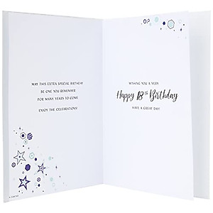 Modern Milestone Age Birthday Card 18th Son - 9 x 6 inches - Regal Publishing