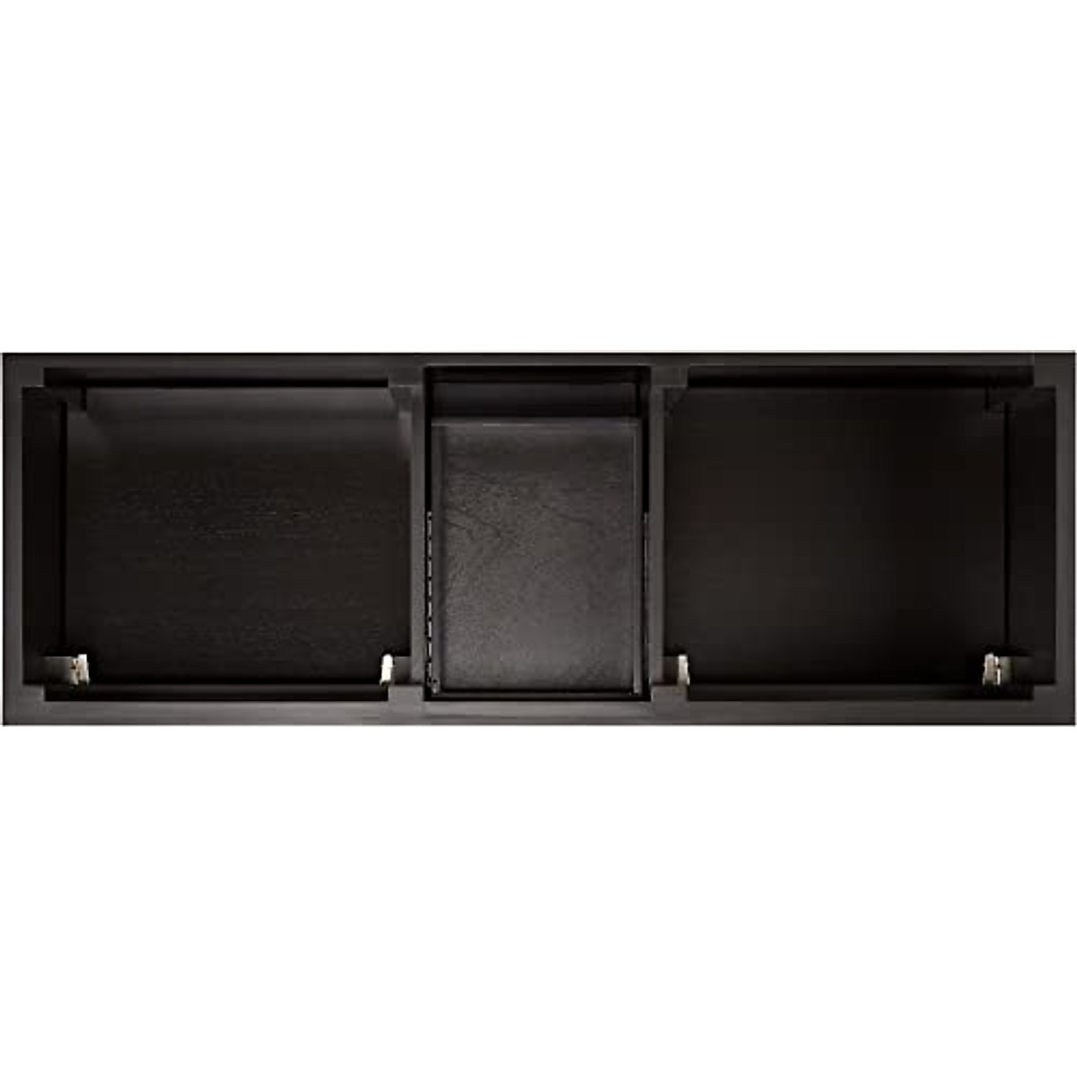 Signature Hardware 953349-60-UM-8 Elmdale 60" Free Standing Double Basin Vanity Set with Mahogany Cabinet, Wood Vanity Top, and Porcelain Undermount Sink - 8" Faucet Holes