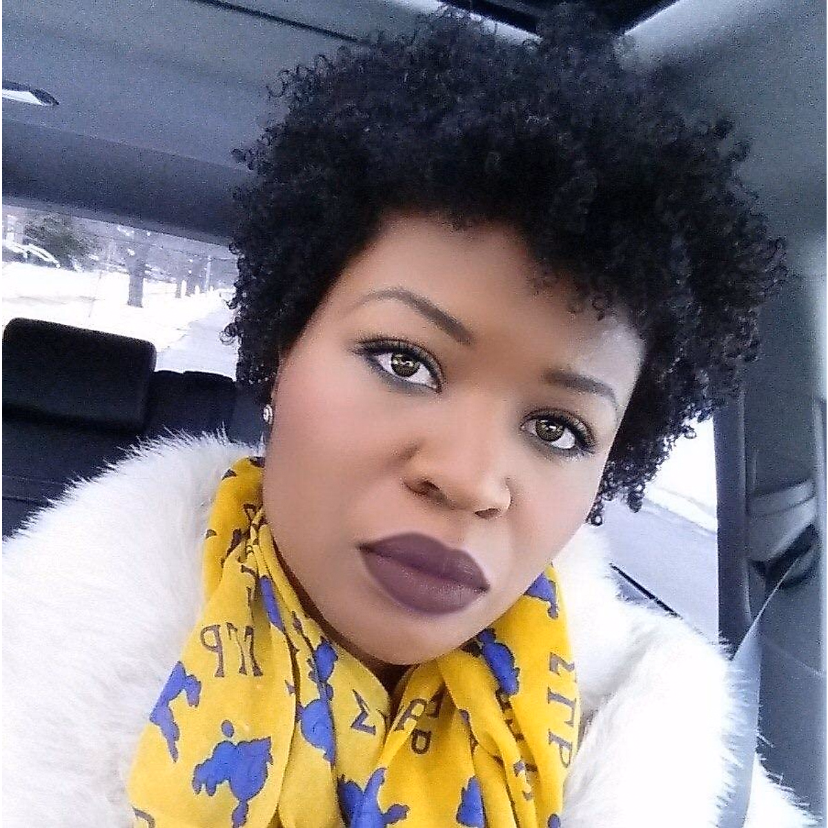 Divine Nine Depot Oversized Sigma Gamma Rho Poodle Long Scarf (Gold)