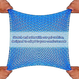 C CRYSTAL LEMON Ultimate Comfort Gel Seat Cushion for Car, Office Chair & Long Sitting – Breathable Honeycomb Gel Wheelchair Cushion for Cooling, Pressure Relief & Sciatica Pain Alleviation