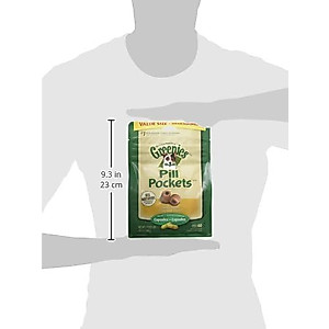 Greenies Pill Pockets Treats for Dogs Capsule Pouch, Chicken Flavor, 15.8-Ounce Per Pack (3 Pack)