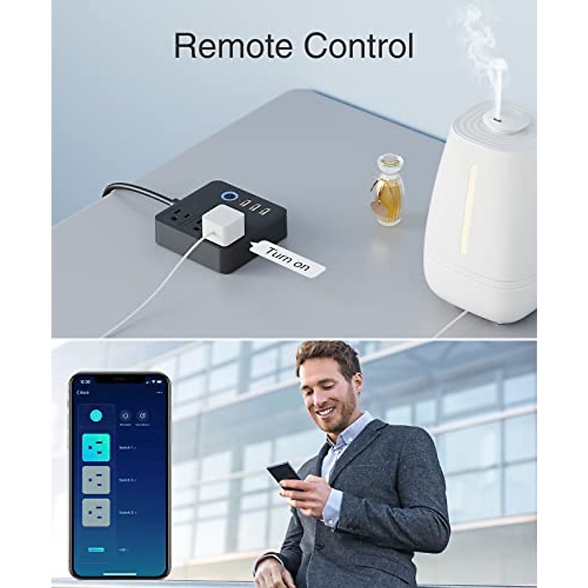 Smart Plug Power Strip, WISEBOT USB Surge Protector with 3 Individually Controlled Smart Outlets and 3 USB Ports, Works with Alexa Google Home, WiFi Timer Plug Extender for Travel, UL, 2.4G WiFi Only