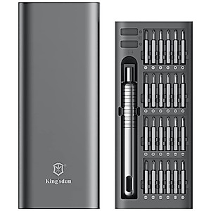 Kingsdun 51 in 1 Precision Screwdriver Set, Portable Screwdriver Set with 48 Magnetic Bits Torx Hex Screwdriver for iPhone, Laptop, PC, Watch, Glasses